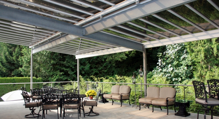 003 Galvanized Steel Pergola with Stainless Steel Uprights (1) – S.T.I ...